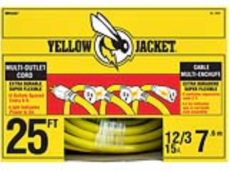 coleman cable cci 2830 123 25 stw yellow jacket multi outlet | PIONEER ...