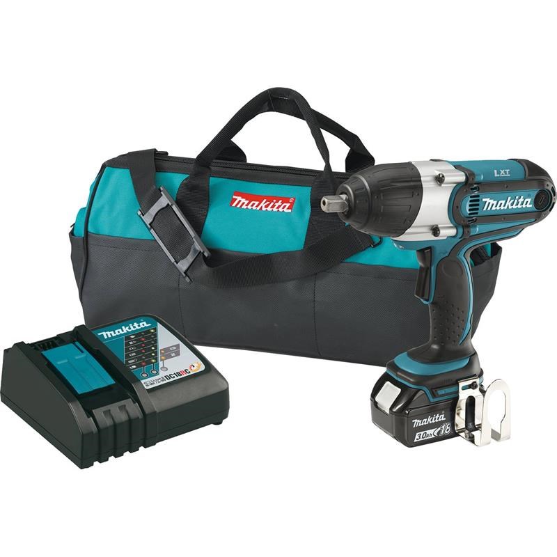 makita XWT041X 18v lxt lithium ion cordless 12 sq drive impact wrench kit 30ah PIONEER FASTENERS AND TOOLS INC